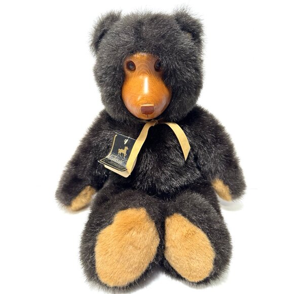 CAROUSEL BY GUY | Toys | Carousel By Guy Plush Bear Wooden Face Stuffed ...